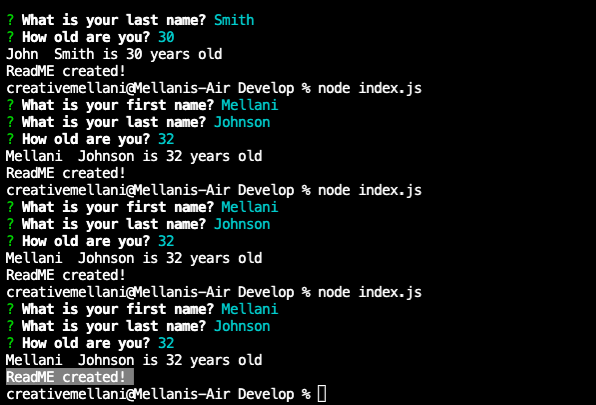 GitHub - CreativeMellani/Challenge_9_README_Generator: create a command ...