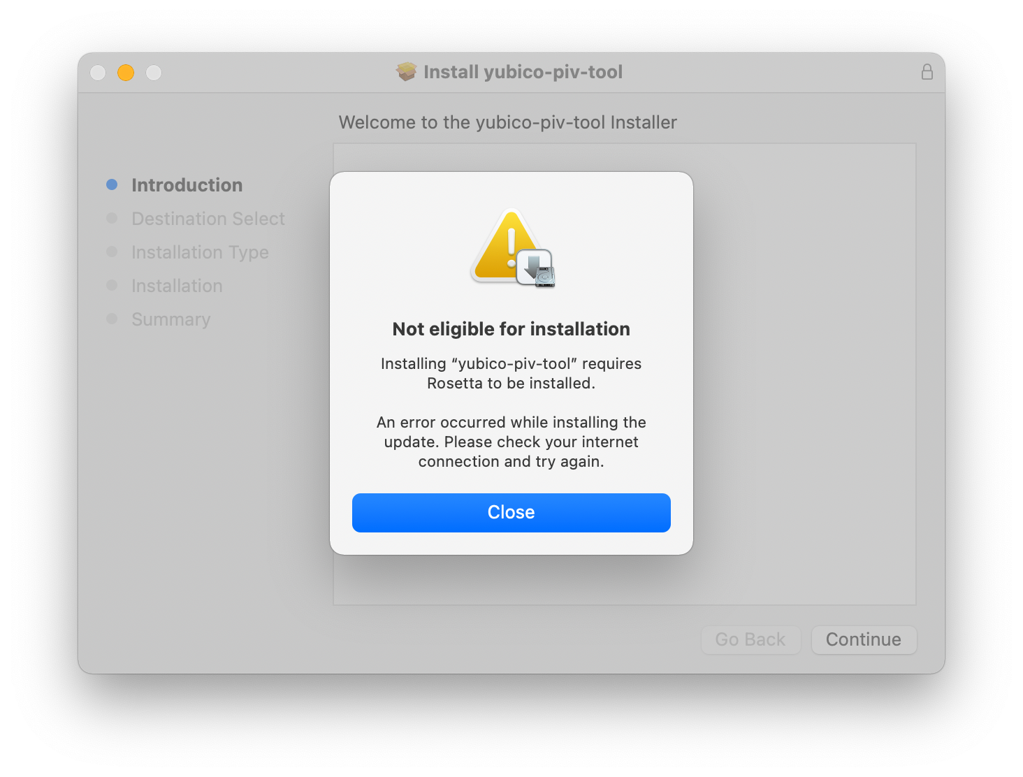Apple Silicon/m1/arm releases require rosetta · Issue #352 · Yubico ...