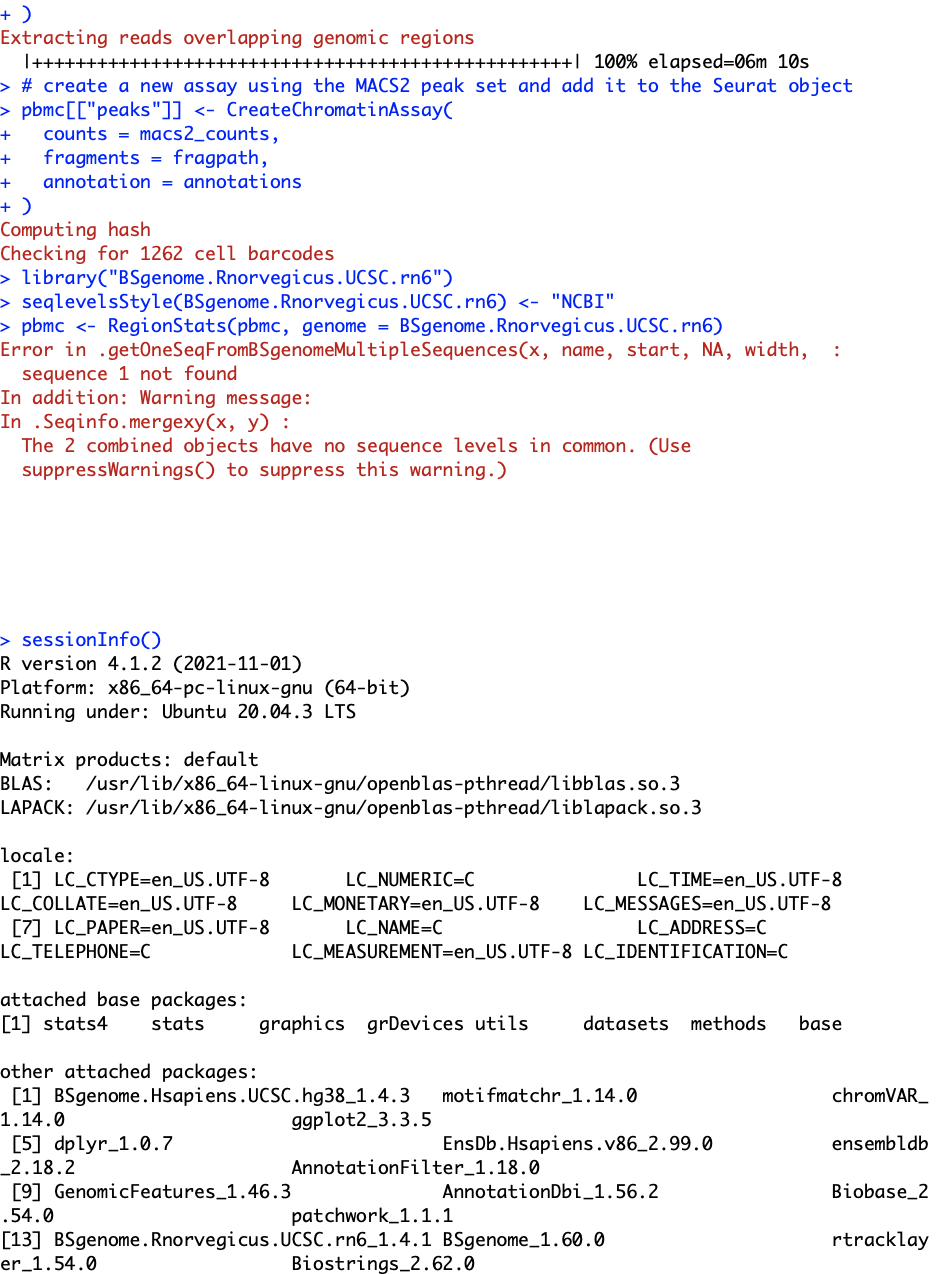 Error with RegionStats · Issue #1039 · stuart-lab/signac · GitHub