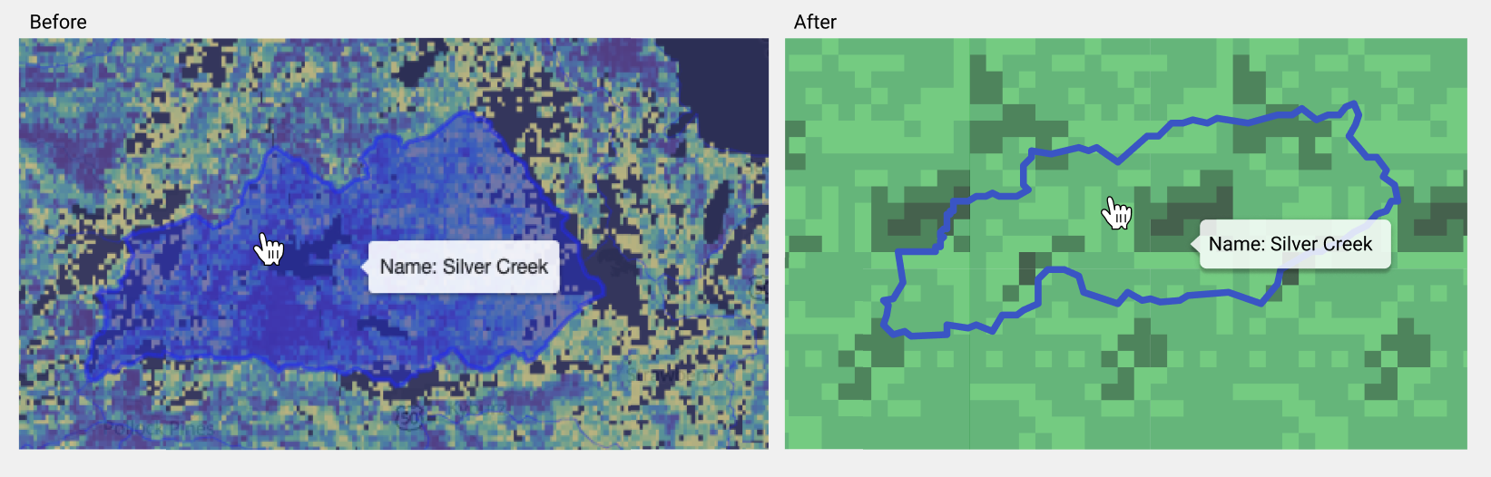 Change the fill & stroke style of the hovered boundaries in Explore · Issue #310 · OurPlanscape ...