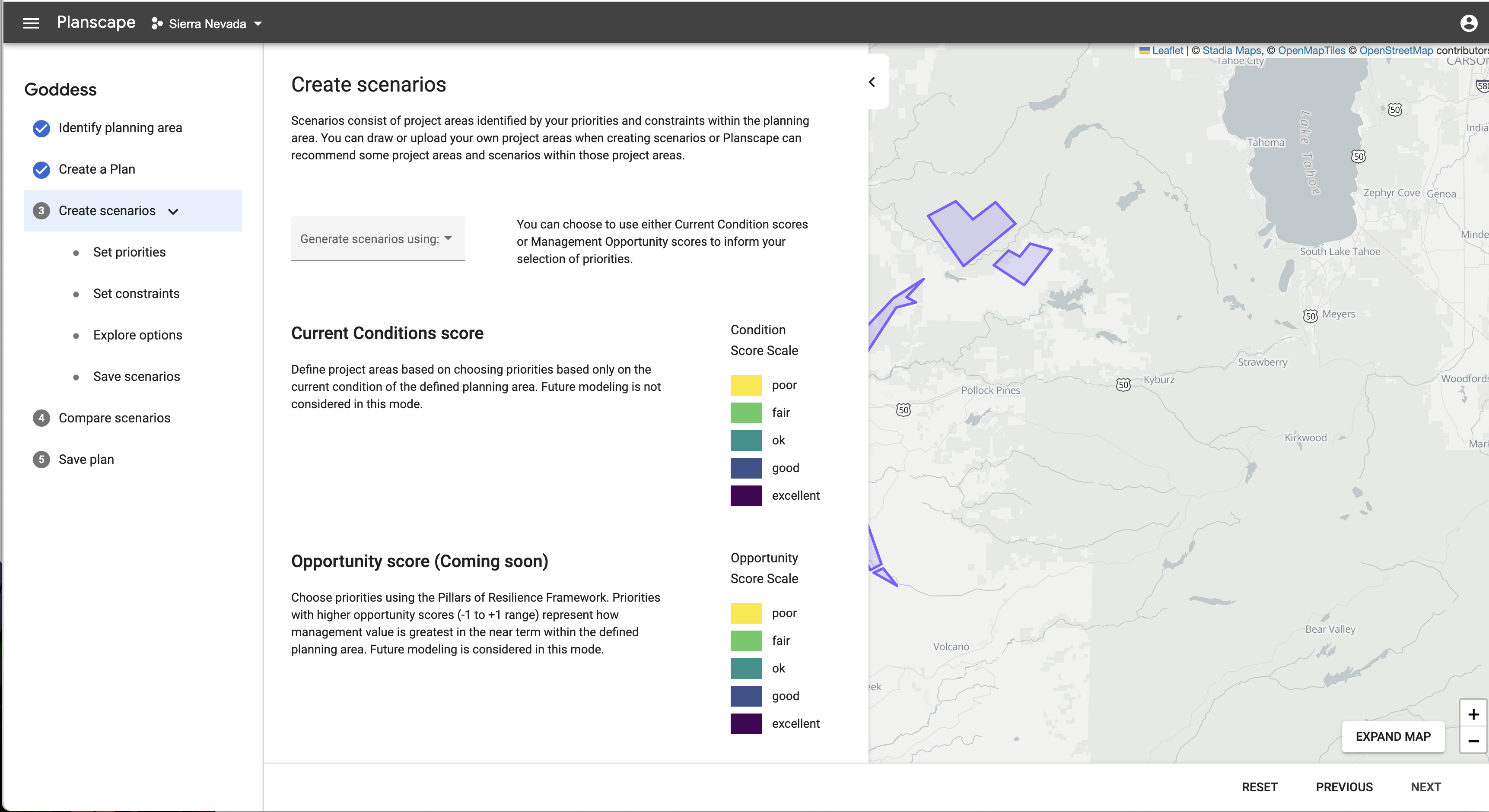 Planning area should be shifted to the right when the map loading "Plan ...
