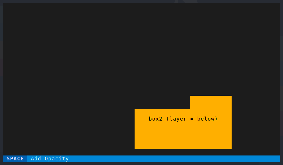Opacity/transparency issues with overlapped widgets · Issue #3676 · Textualize/textual · GitHub