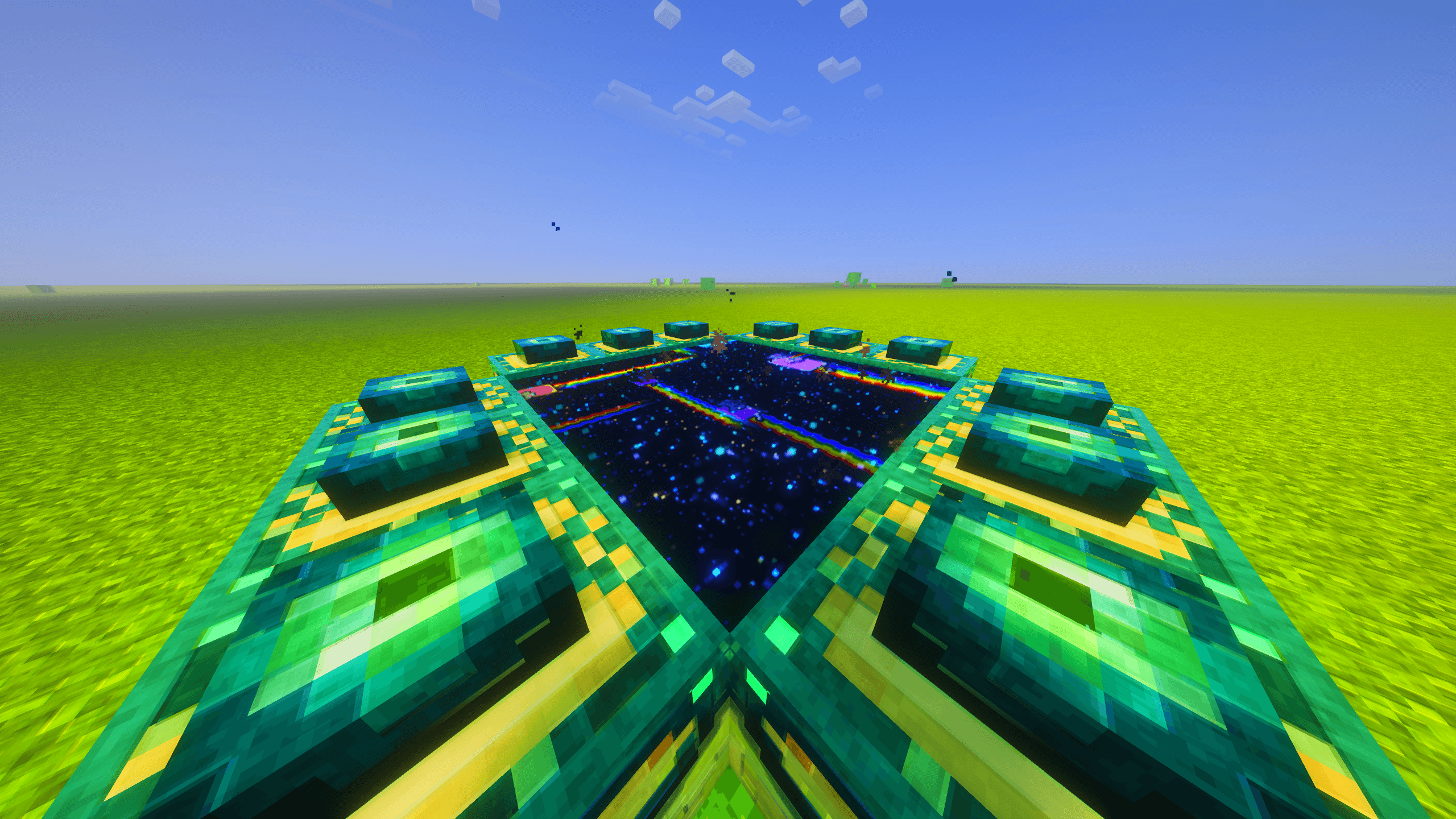 End portal tiles render incorrectly when Iris shaders are enabled and MoreMcmeta's emissive ...