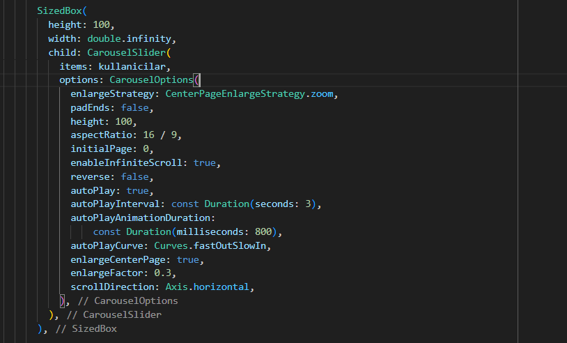 Hi I Have A Problem Your Carouseslider · Issue 126457 · Flutterflutter · Github