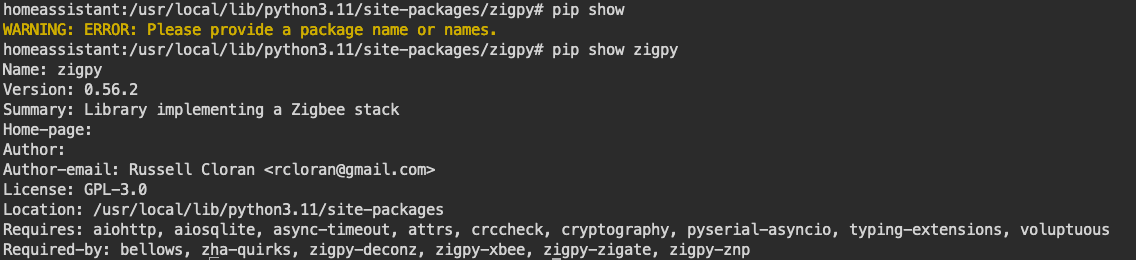 ZHA Toolkit fails to initialise on Home Assistant Core: 2023.7.2 ...