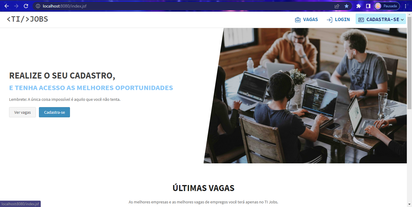 GitHub - dya-andrade/ti-jobs: Projeto pessoal para o TCC da faculdade UNIP, curso Ciência da ...