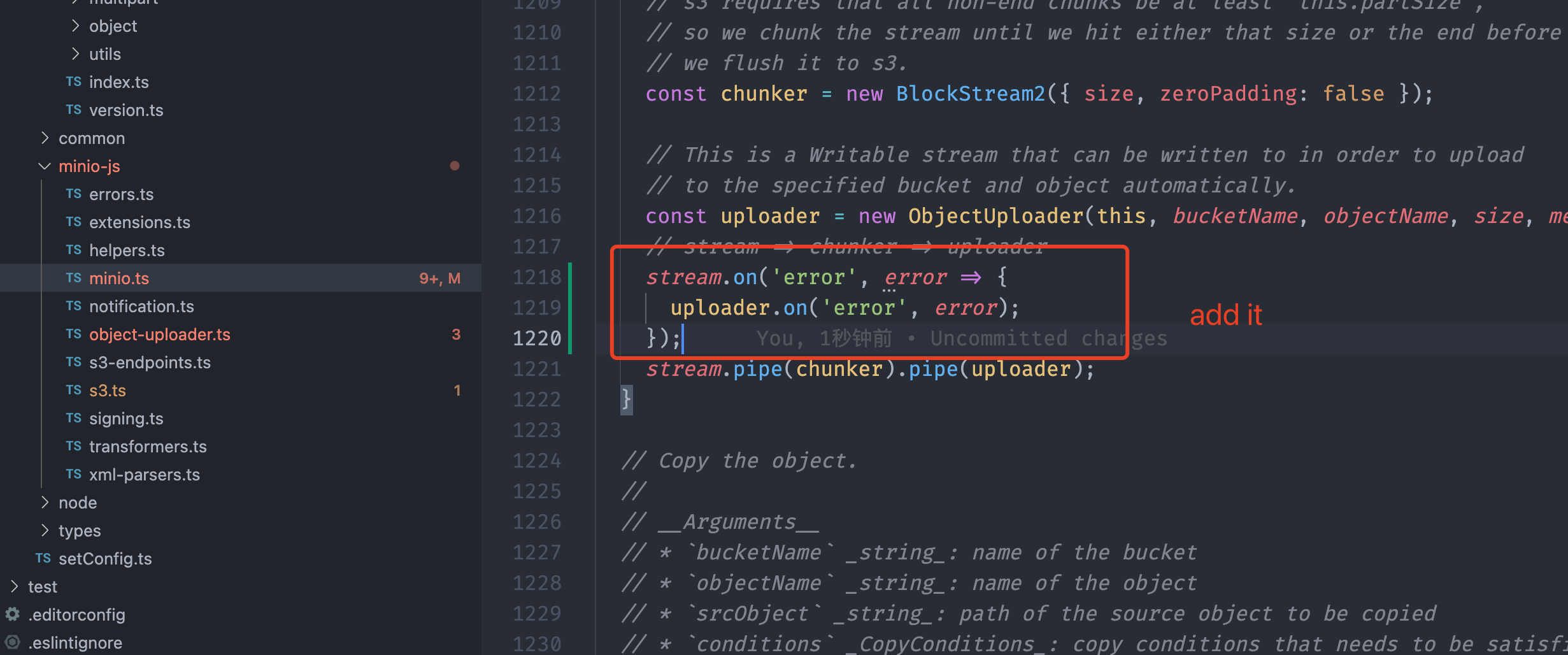 Putobject Method Unable To Capture Error Events For Readable Streams · Issue 1023 · Miniominio 8971