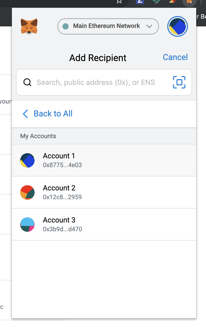 Prevent sending to currently selected account · Issue #7237 · MetaMask ...