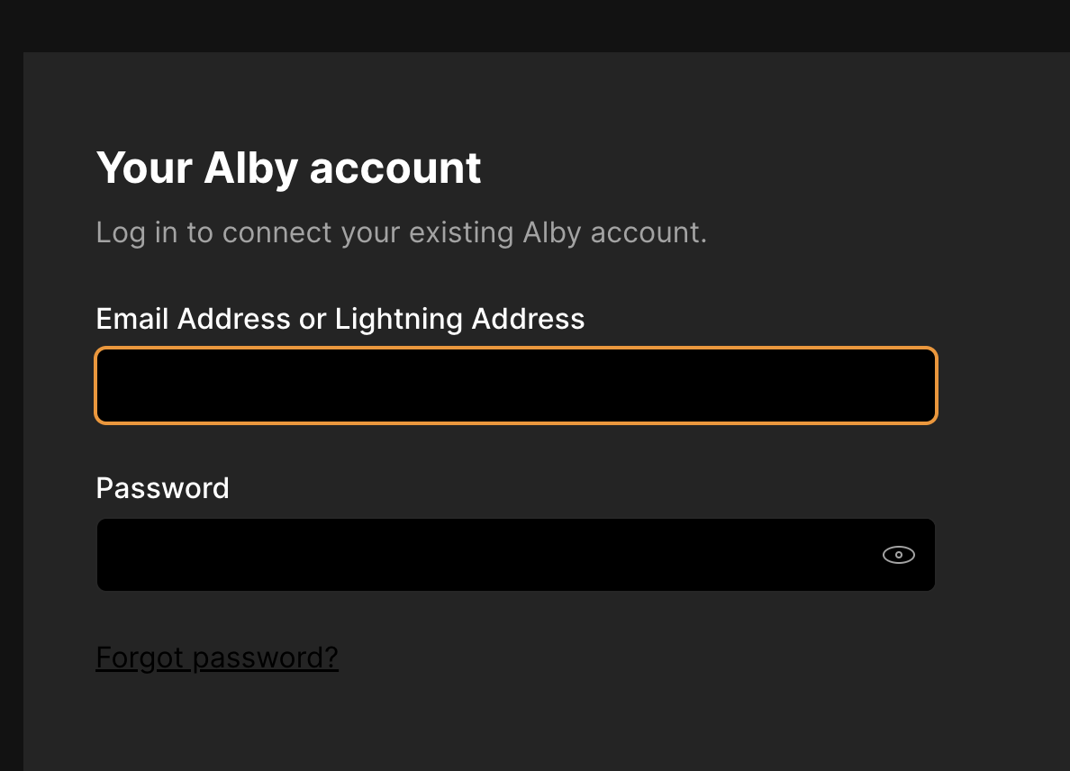 [BUG] UI: "forgot password" dark mode / i18n · Issue #1937 · getAlby/lightning-browser-extension ...