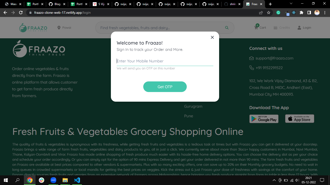 GitHub - svijaym/Fraazo-Clone: This is a fraazo online e-commerce website clone. FRAAZO is the ...
