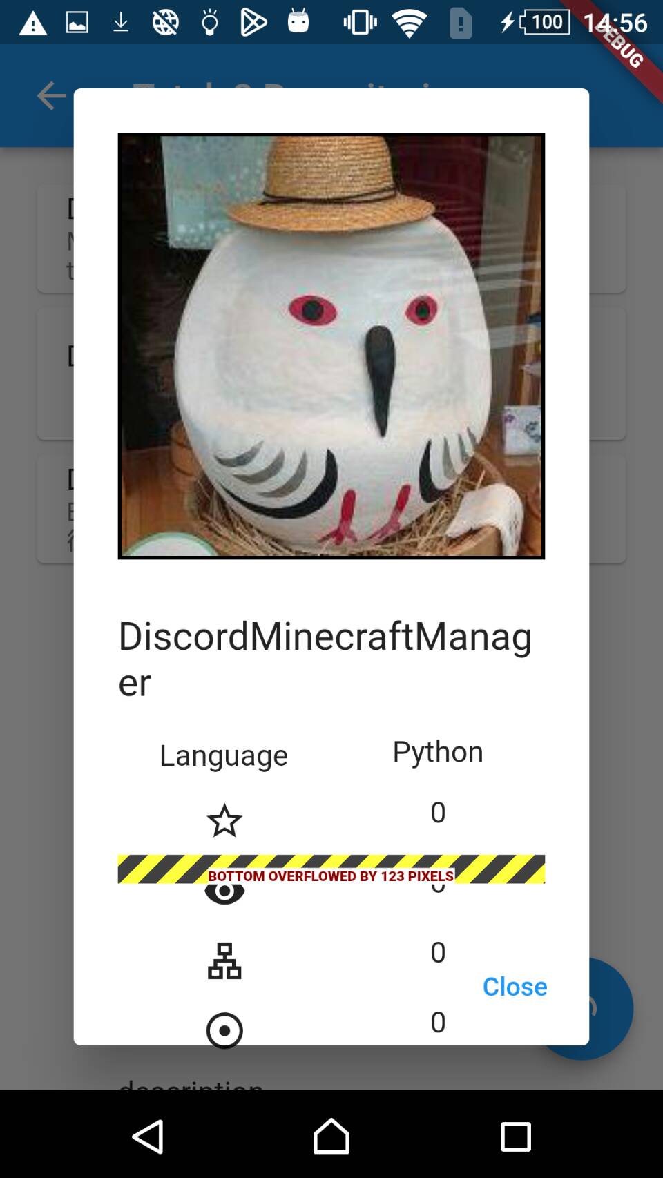 端末サイズによるwidgetのサイズ超過 · Issue #30 · GawinGowin/RepositoriesSearcher · GitHub