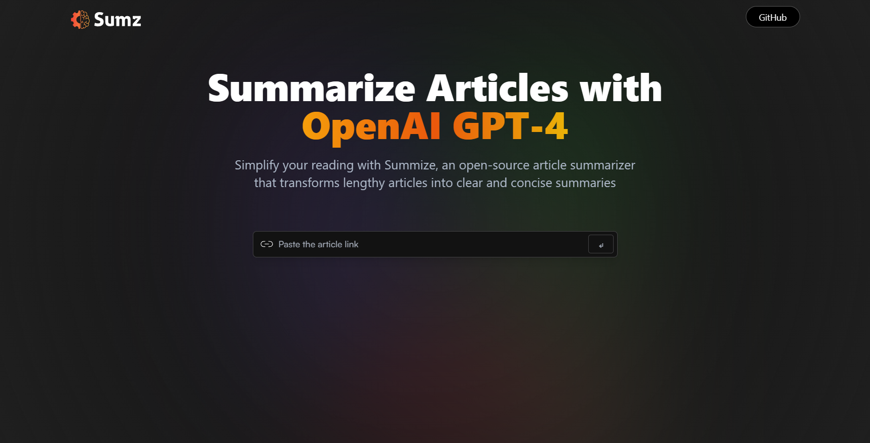 Github Deepak Ks Sdeprojectaisummarizer Reactjs Project Using Vite Created A Responsive