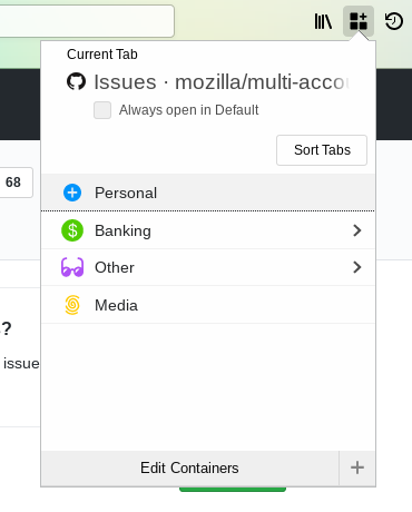 View * Container arrow missing after Firefox Certificate issue · Issue #1404 · mozilla/multi ...