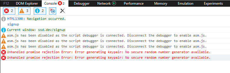 Microsoft Edge: No secure random number generator available. · Issue #597 · openpgpjs/openpgpjs ...