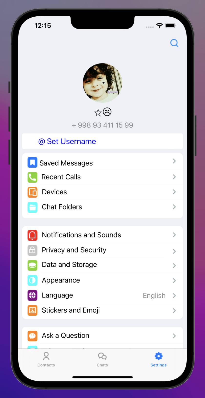 GitHub - umamatov/Telegram-Clone