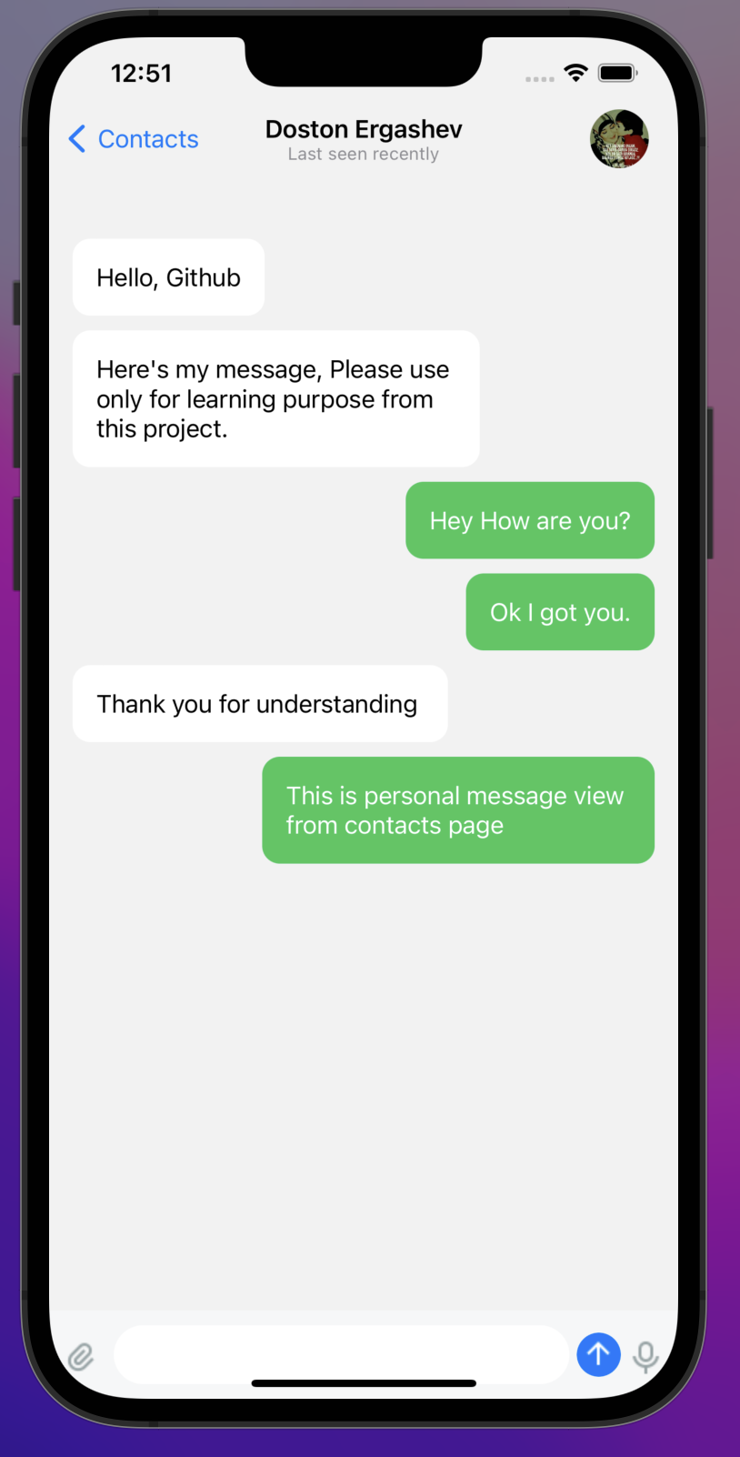 GitHub - umamatov/Telegram-Clone