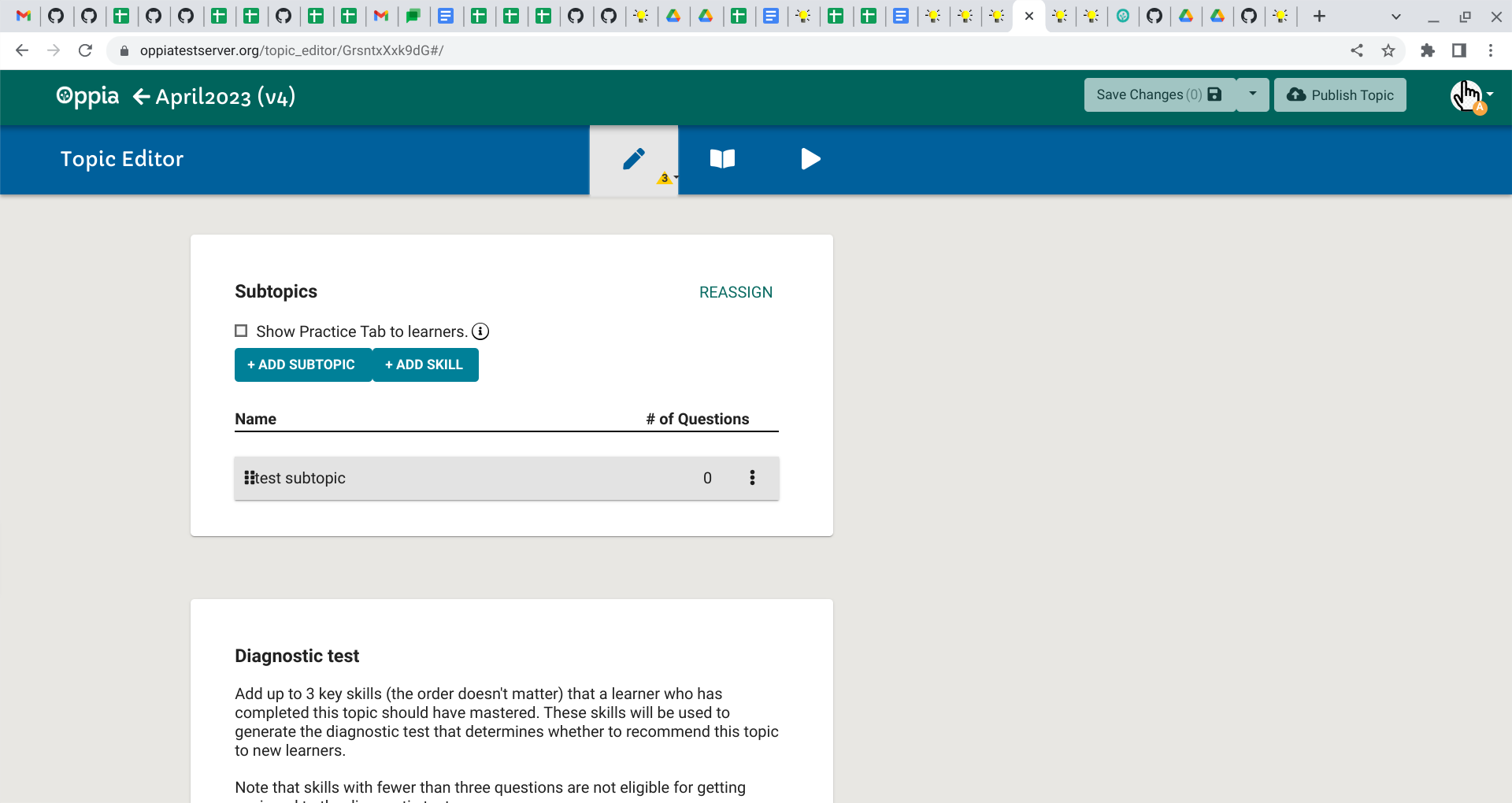 [BUG]: Alignment of buttons and text is not proper in Sub-topic section · Issue #18045 · oppia ...