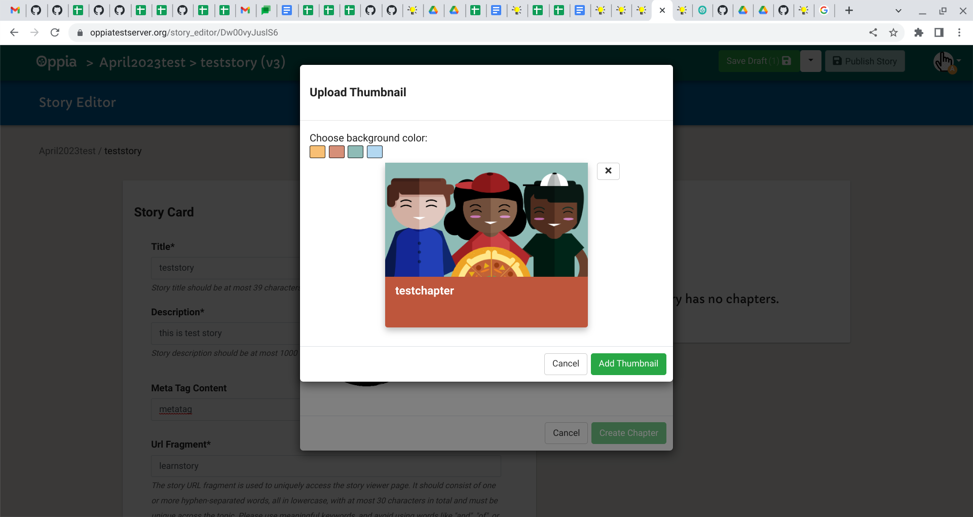[BUG]: In upload thumbnail dialogbox, chromevox doesnt read the background color in warning ...