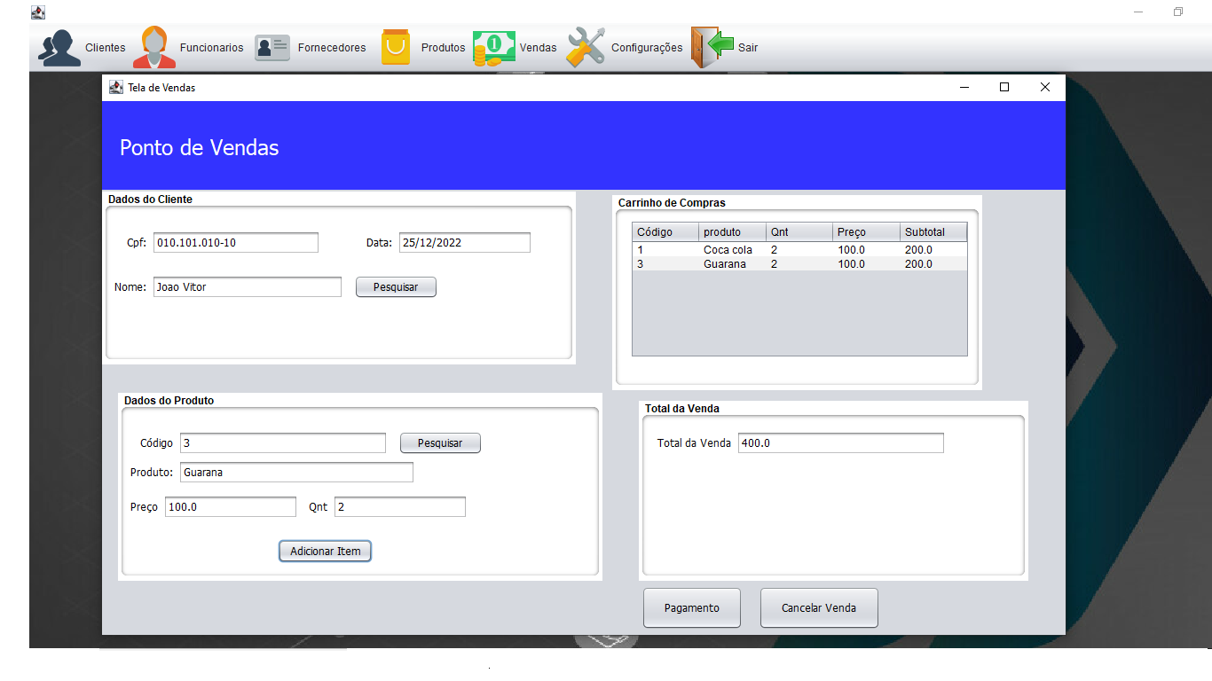 GitHub - yuri-candido/SistemaVendas
