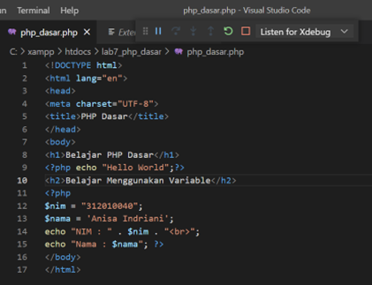 GitHub - Anisaidrsty/Lab7Web