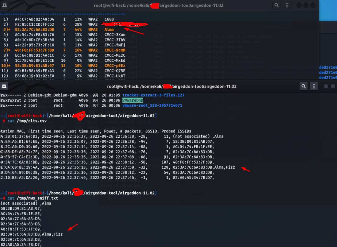 It would be great if the network hiding WiFi name could be attacked by ...