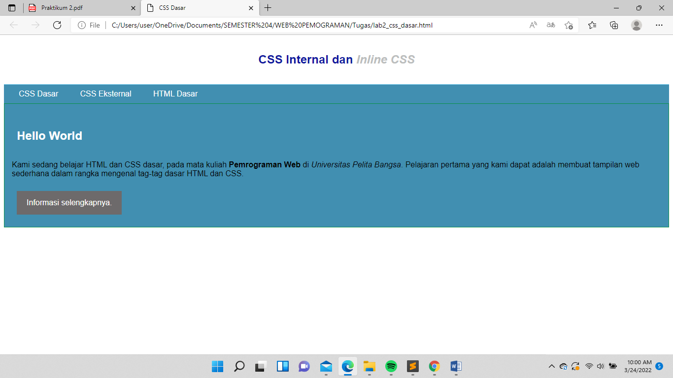 GitHub - IrgaRamadhanPutra/lab2web
