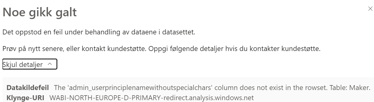 [CoE Starter Kit - QUESTION] PBI issue: Data source error: The 'admin ...