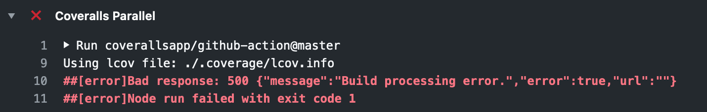 Bad response: 500 {"message":"Build processing error.","error":true,"url":""} · Issue #23 ...