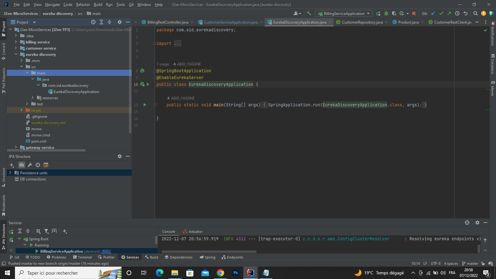 GitHub - yassineab00/J2ee-MicroServices