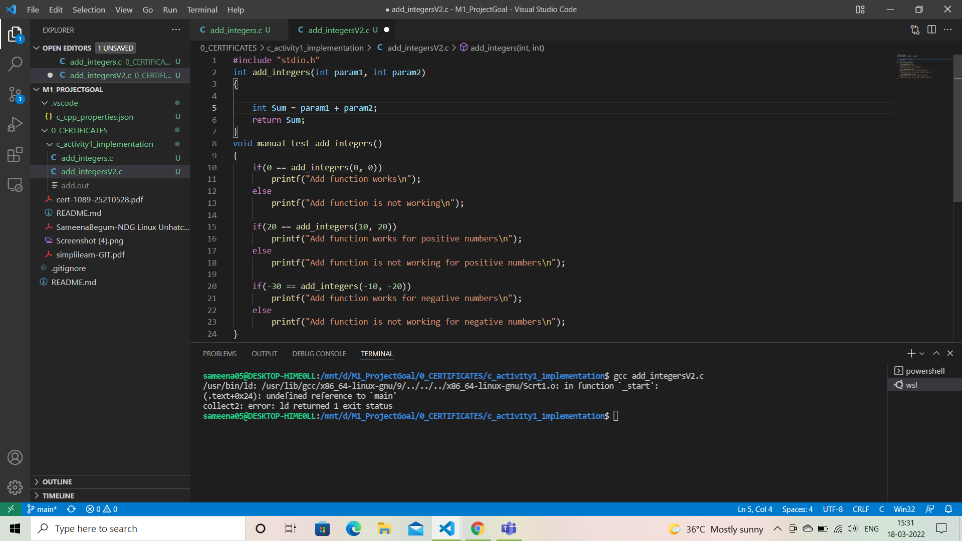 Error: in function '_start': undefined reference to 'main' · Issue #144 ...