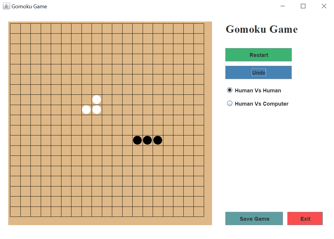GitHub - ahmed-bentajhamyani/gomoku-game-ai: Development of a Java application that implements ...