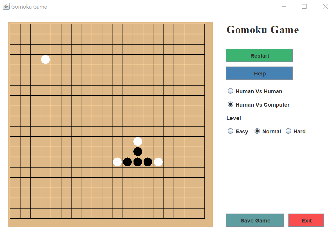 GitHub - ahmed-bentajhamyani/gomoku-game-ai: Development of a Java application that implements ...