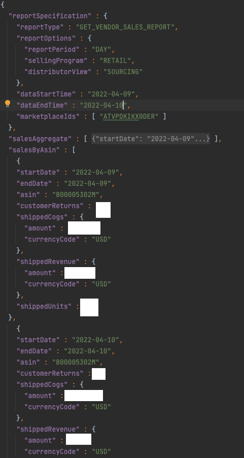 Bug Sp Api Issue Getsalesandtrafficreport Dont Show Daily 3990