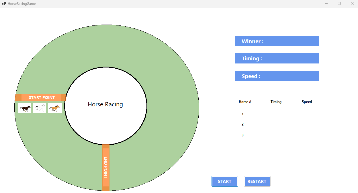 GitHub - BuenoIT-csharp-projects/HorseRacing: A horse racing game allows users to bet on a horse ...