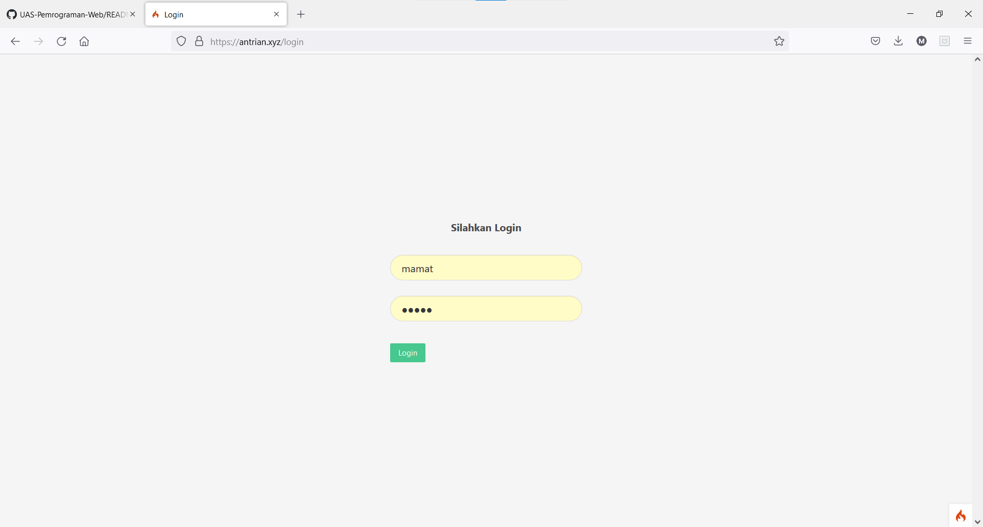 GitHub - MamatSutrisno/UAS-Pemrograman-Web