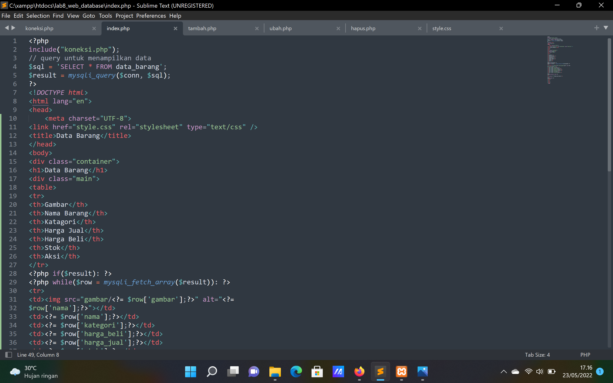 GitHub - monicafabiolapasaribu/lab8web
