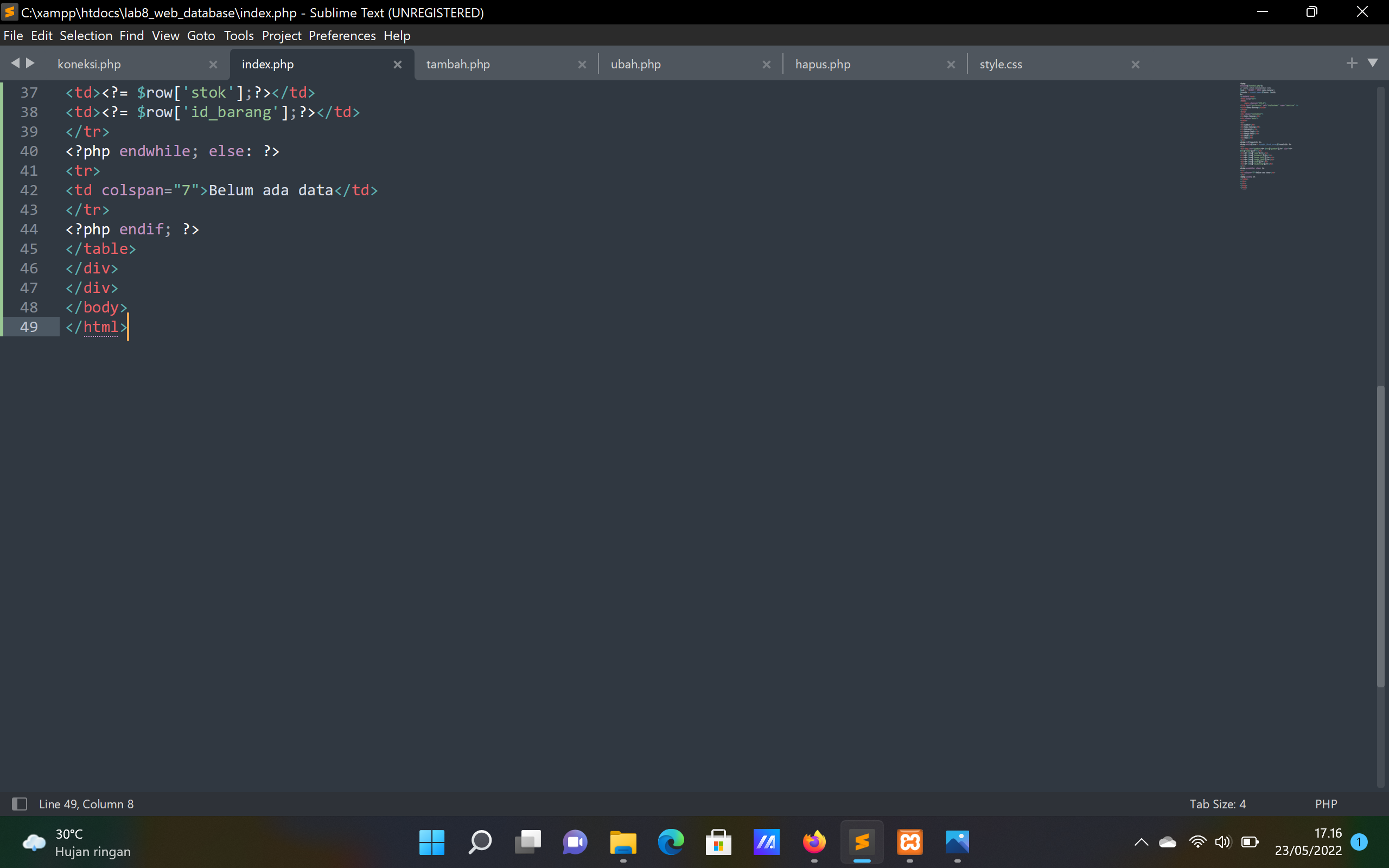 GitHub - monicafabiolapasaribu/lab8web