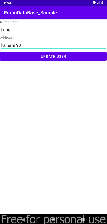 GitHub - HungTk3110/RoomDatabase_Sample