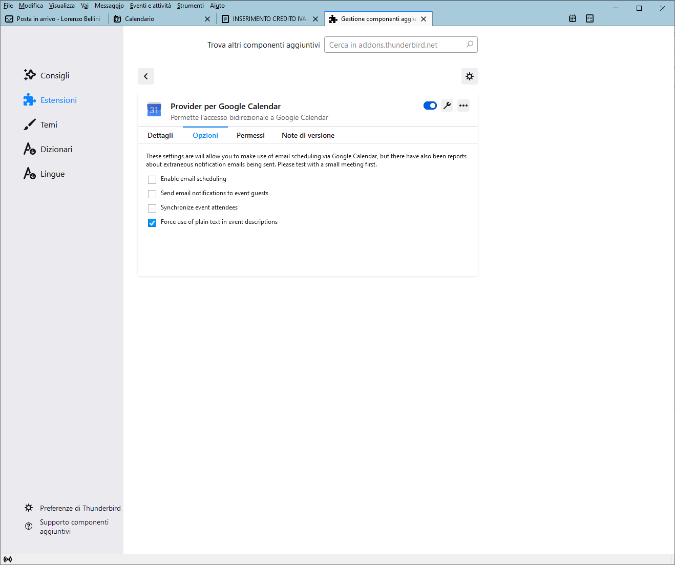 Option "Force use of plain text in event descriptions" does not work · Issue #412 · kewisch ...