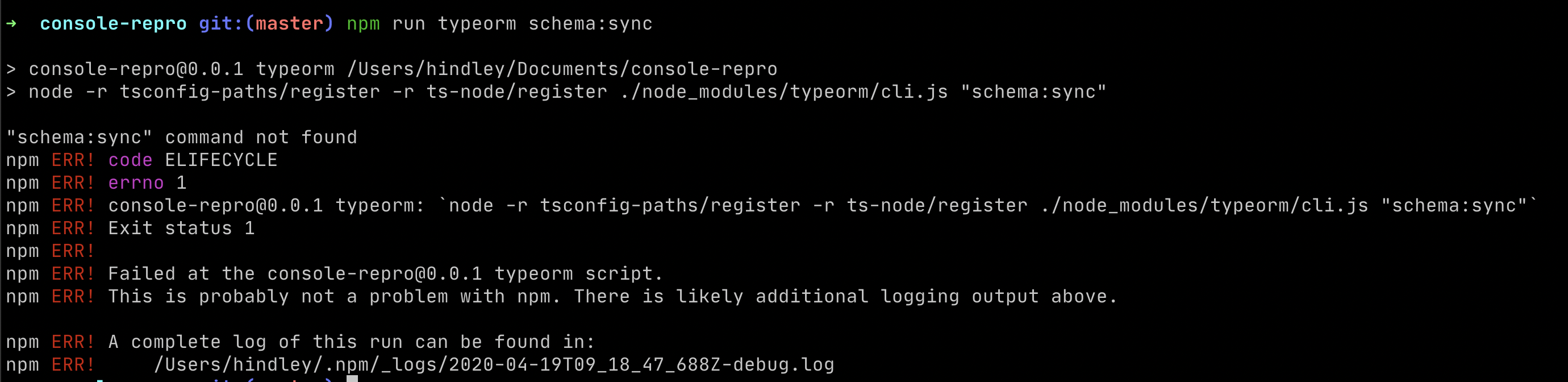 Commands defined in yargs(such as TypeORM) fail after adding ConsoleModule · Issue #126 · Pop ...