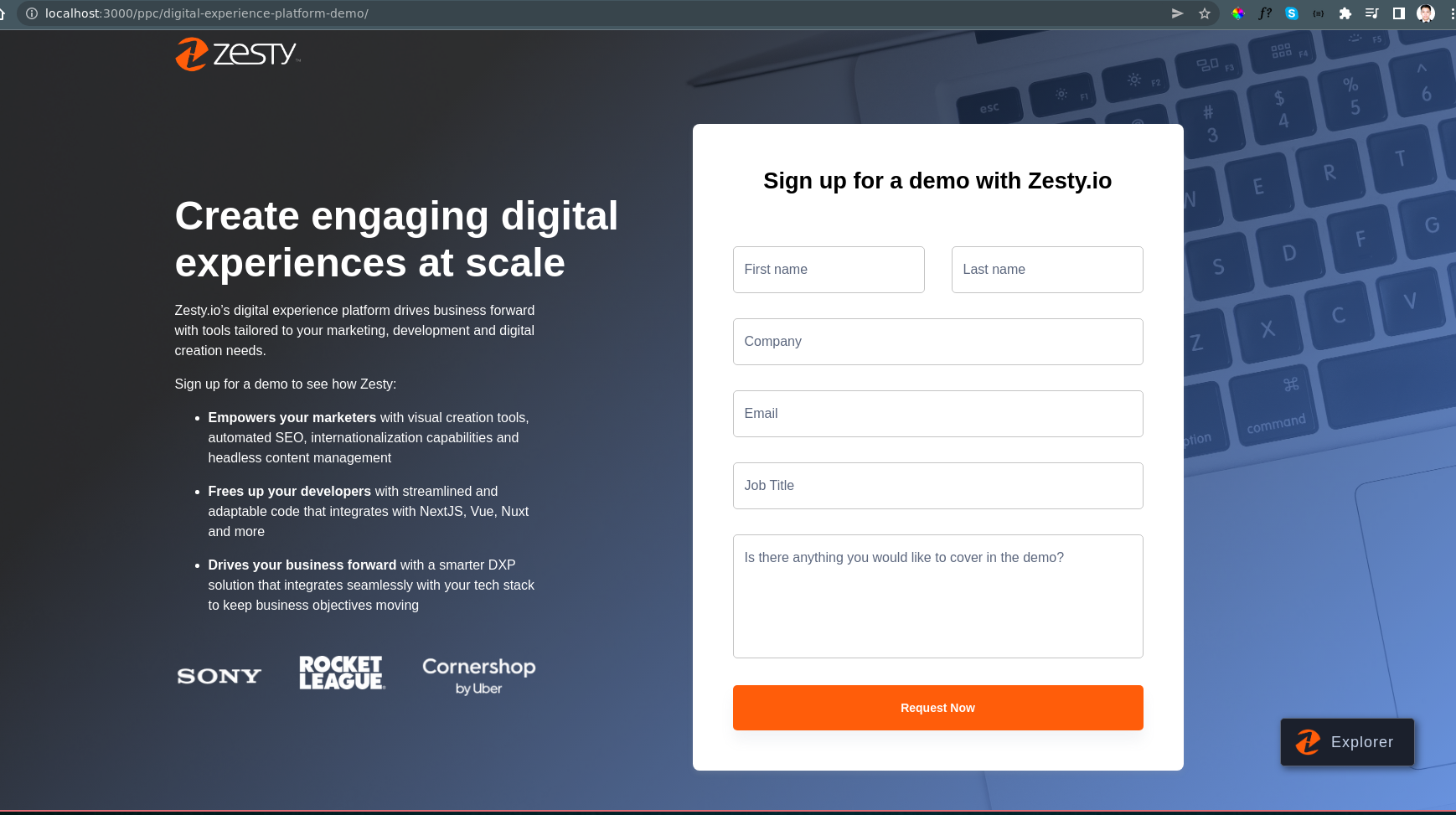 Apply styling of short form PPC landing page to two more pages · Issue #387 · zesty-io/website ...