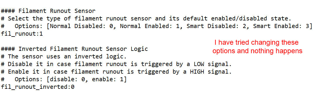 [Q] Artillery X2 and TFT35 problems with the filament sensor and other things · Issue #2734 ...