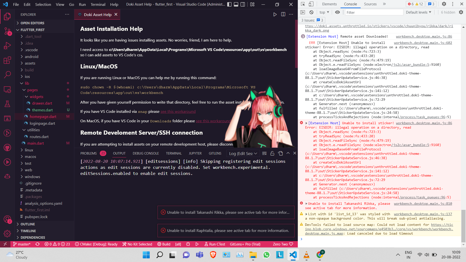 Setting custom assets paths to a directory causes asset install issues. · Issue #172 · doki ...