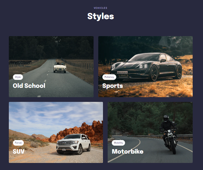 GitHub - VitorNasc4/Vehicles_Styles: A responsive homepage with four ...