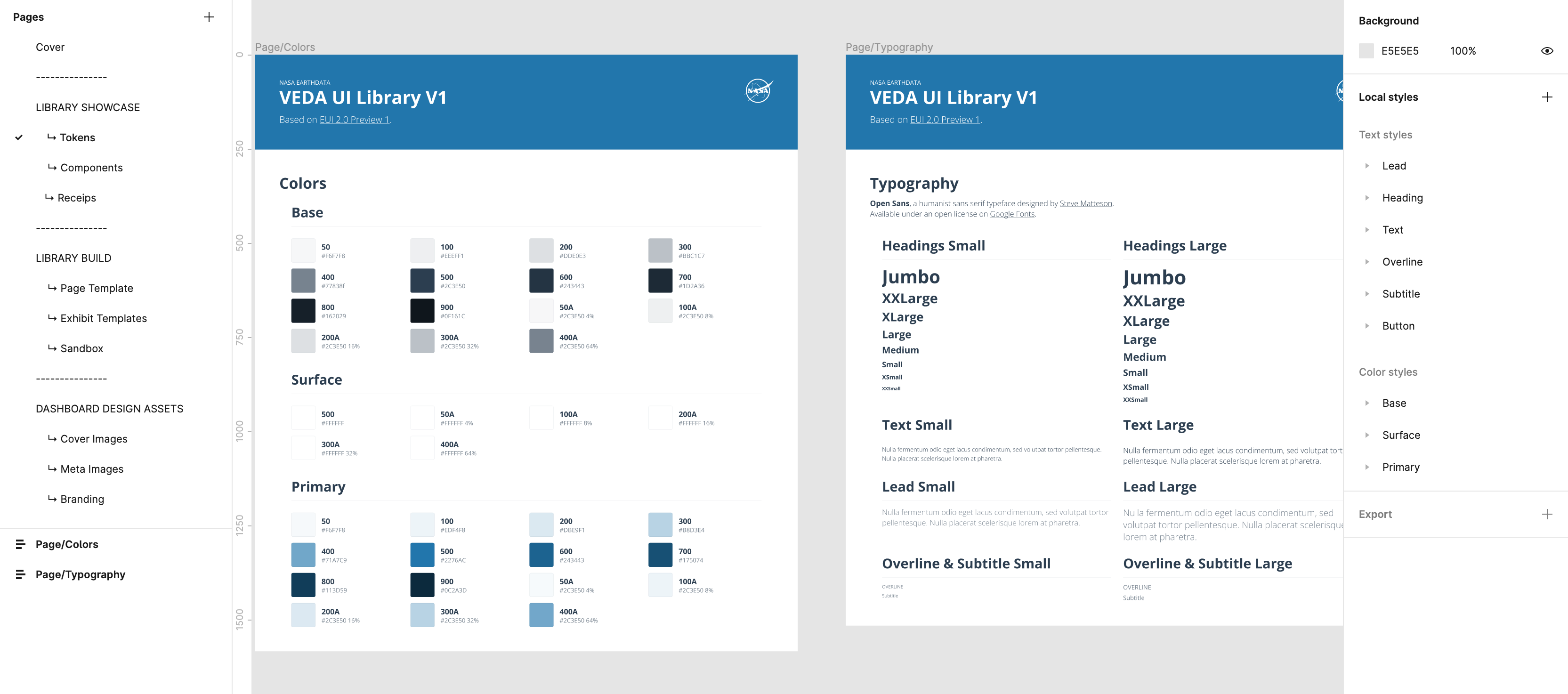 Port needed parts of Earthdata's UI library guide to figma · Issue #485 · NASA-IMPACT/veda-ui ...