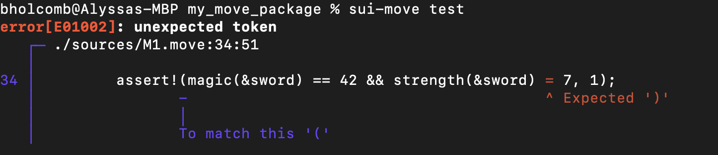 [devx] incorrect error message when using wrong operator · Issue #878 · MystenLabs/sui · GitHub