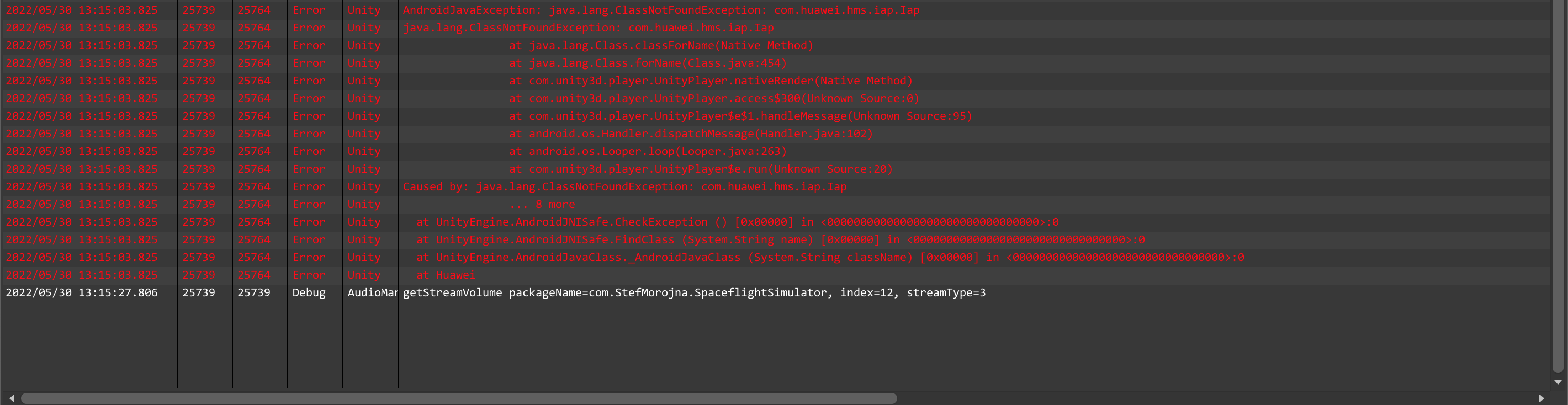 Androidjavaexceptionjavalangclassnotfoundexception Comhuaweiiapiap Unity · Issue 323 7337