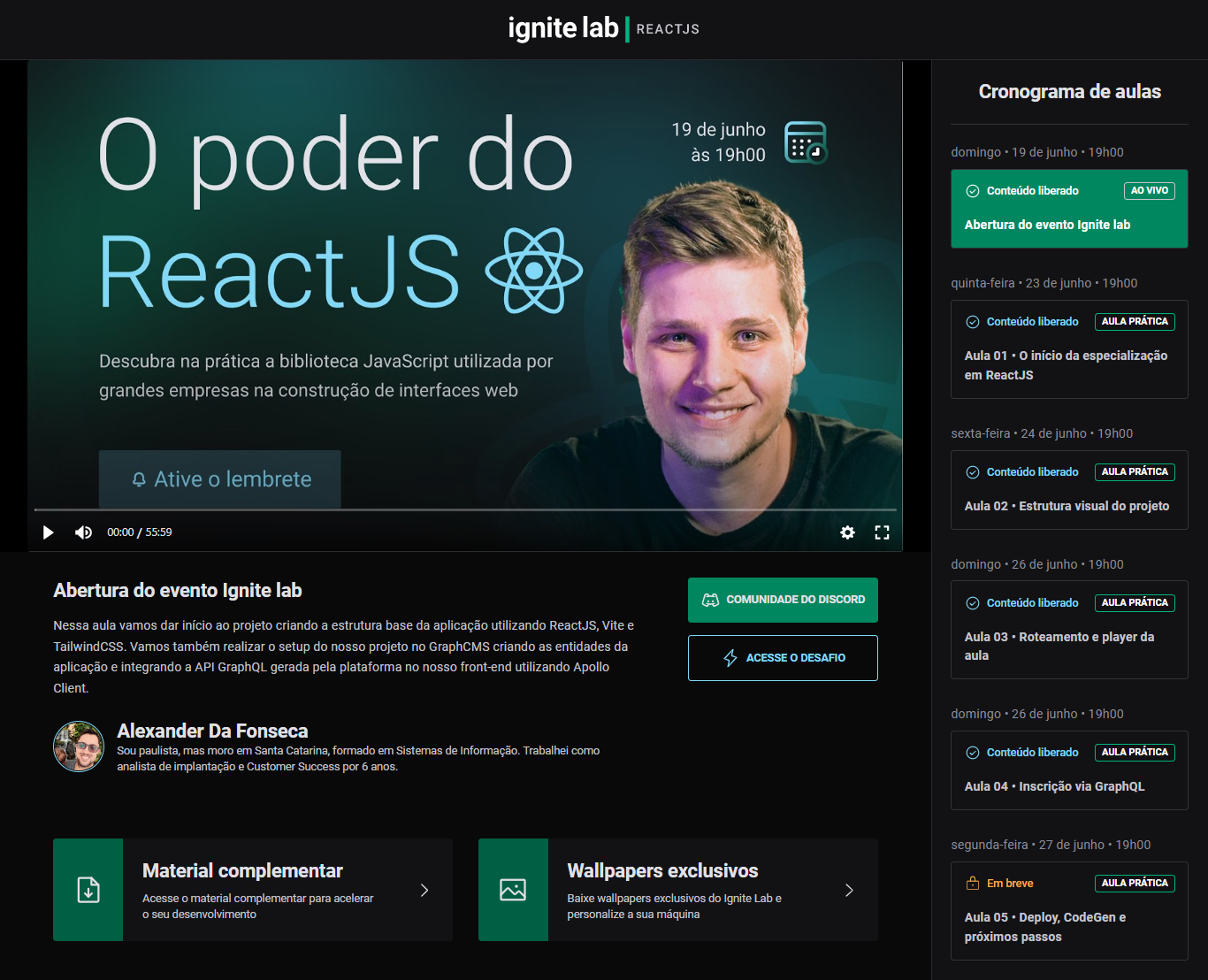 GitHub - Alexander-Fonseca/IgniteLab-react.js-Site_cursos_online: Plataforma de estudos ...