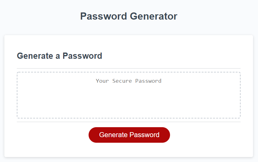 GitHub - robpduo/password-generator