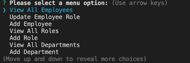 GitHub - robpduo/Employee-Tracker